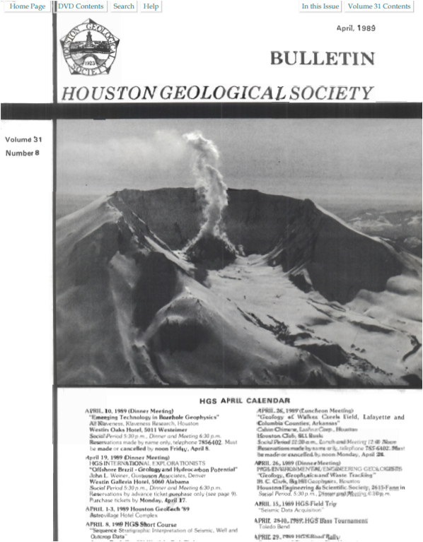 April 1989 | Houston Geological Society