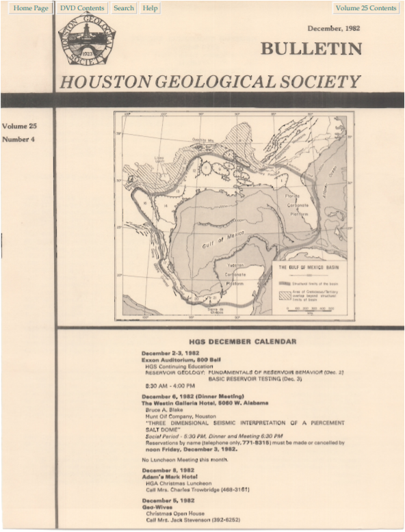 December 1982 | Houston Geological Society