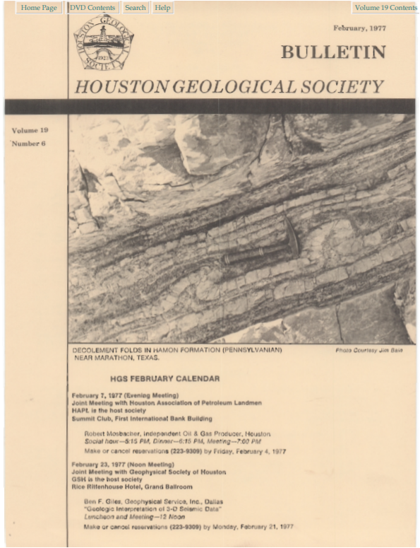 February 1977 | Houston Geological Society
