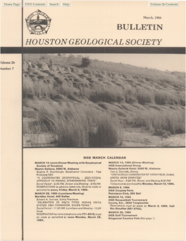 March 1984 | Houston Geological Society