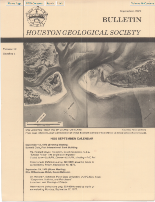 September 1976 | Houston Geological Society
